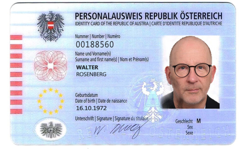 Austrian ID card – Legal Official Docs